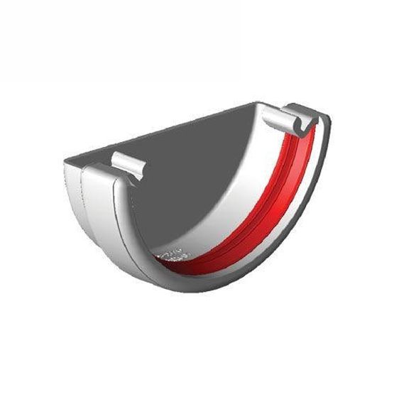 Half Round Plastic Gutter External Stopend – HG Roofing Supplies